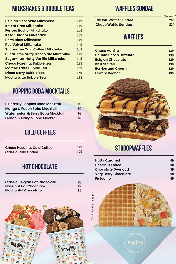 Madno Menu | Discover foods in No.1 Sundae Brand