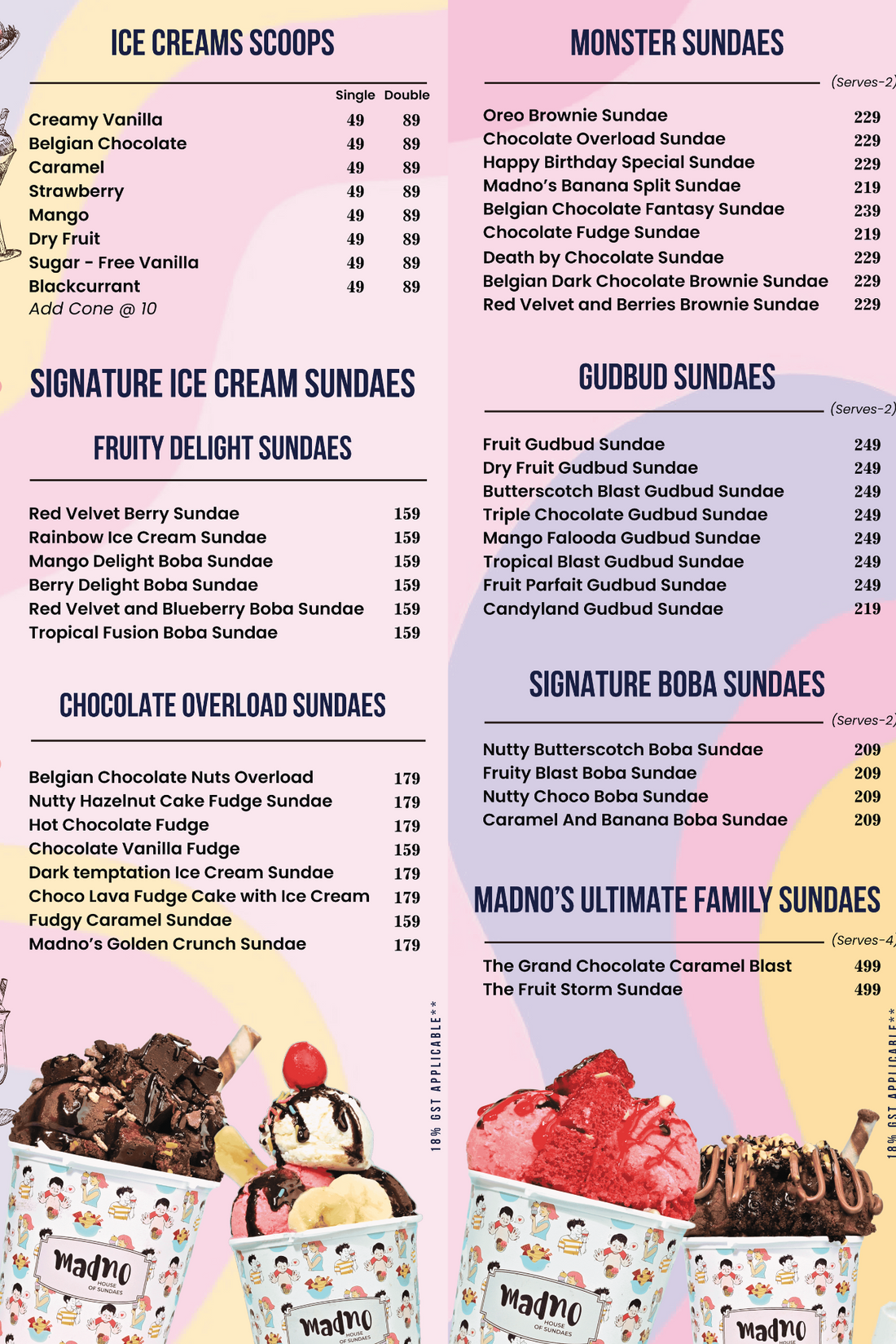 Madno Menu | Discover foods in No.1 Sundae Brand